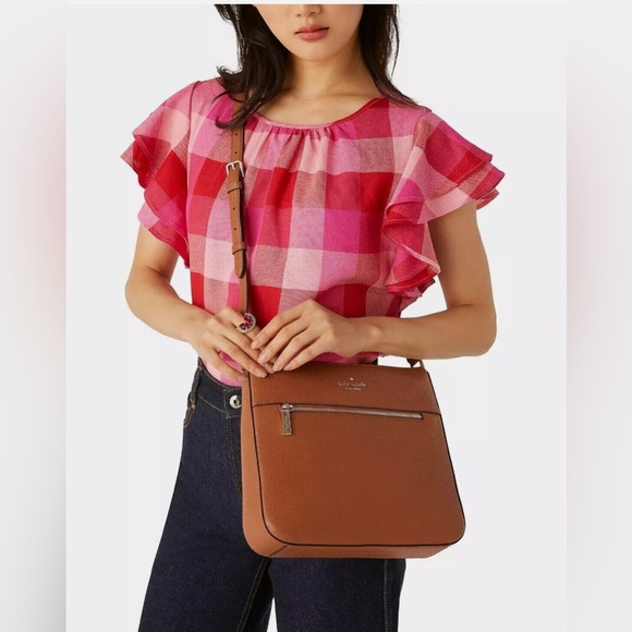 kate spade | Bags | Kate Spade Brown Crossbody Bag Large Swingpack In ...